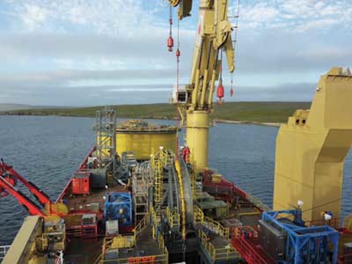 Laggan-Tormore umbilical lay adapted for harsh conditions west of ...