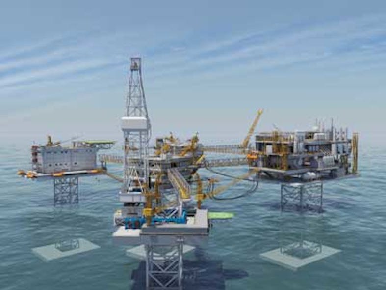 Mono column platform provides valuable real estate | Offshore