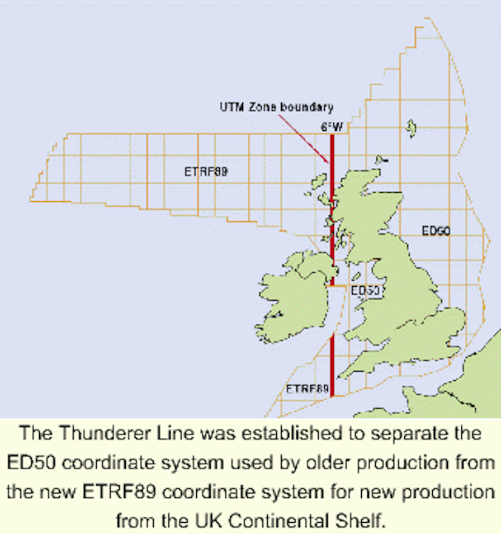 Thunderer Line updates the UKCS petroleum coordinate system | Offshore