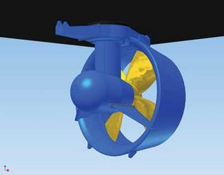Azimuthing thruster with tilted shaft improves net thrust | Offshore