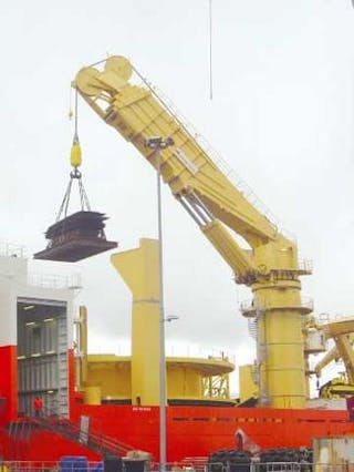 300-ton hydraulic crane for construction vessel | Offshore