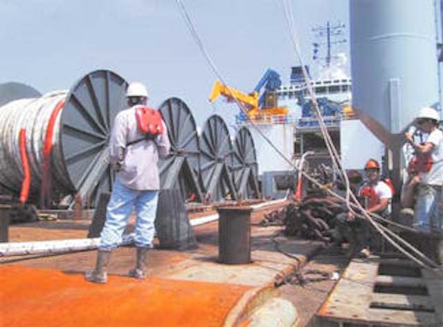 DEEPWATER MOORING: Full taut-leg polyester drilling unit mooring ...