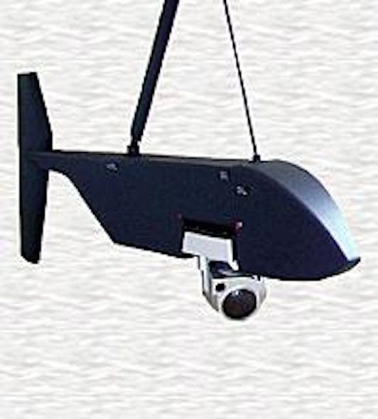 Hook-on camera sensor system simplifies airborne spill detection and ...