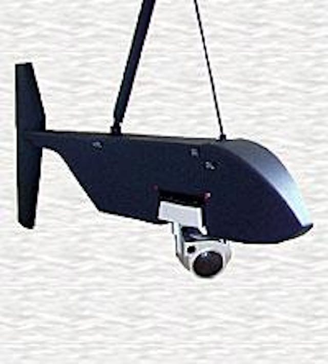 Hook-on camera sensor system simplifies airborne spill detection and ...