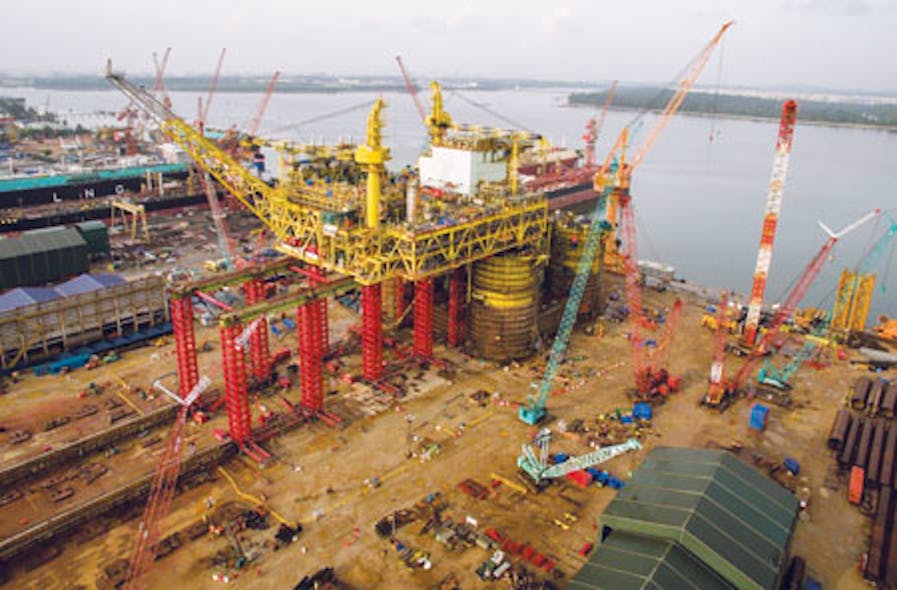 Malikai TLP jacked to record height during onshore mating | Offshore