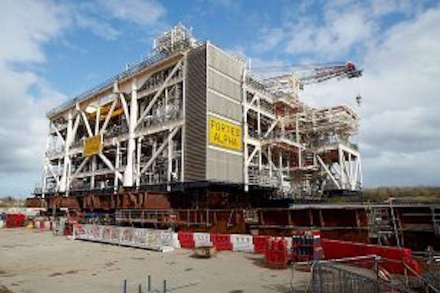 Forties satellite platform heading to North Sea | Offshore