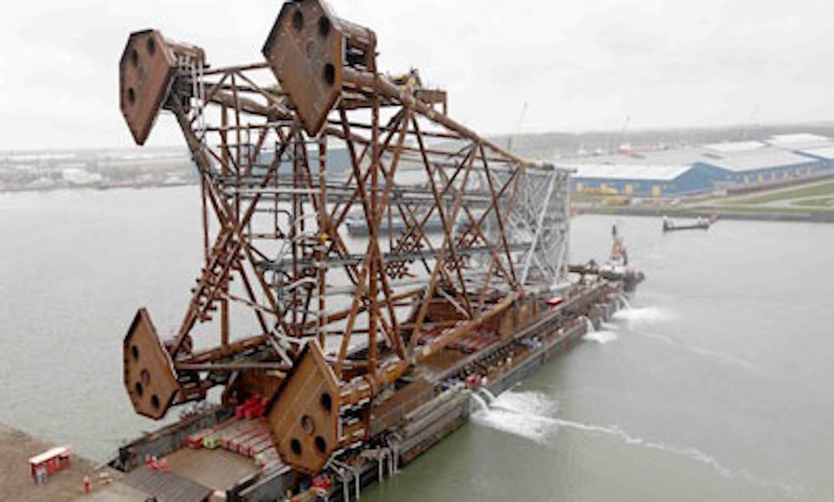 First Golden Eagle jacket in place in North Sea | Offshore