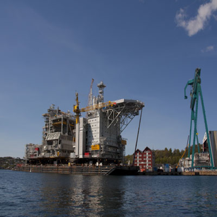 Eldfisk topsides sets sail for North Sea | Offshore