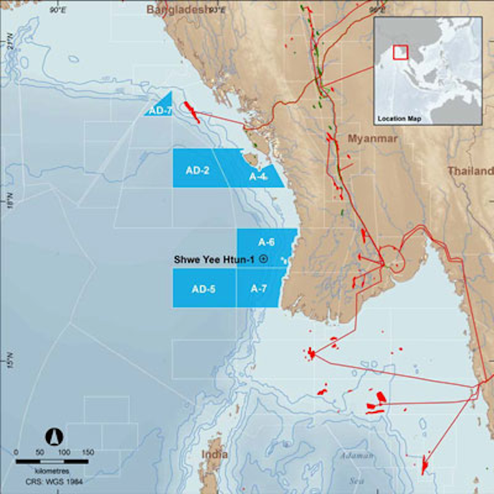 Woodside makes deepwater gas discovery offshore Myanmar | Offshore