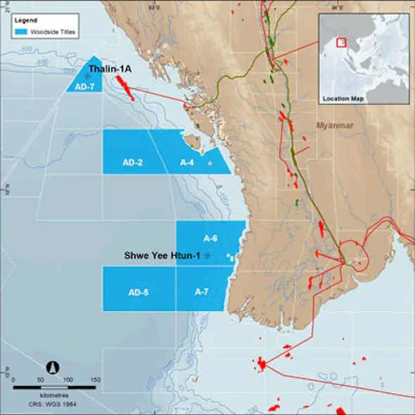 Woodside to appraise offshore Myanmar gas discoveries | Offshore