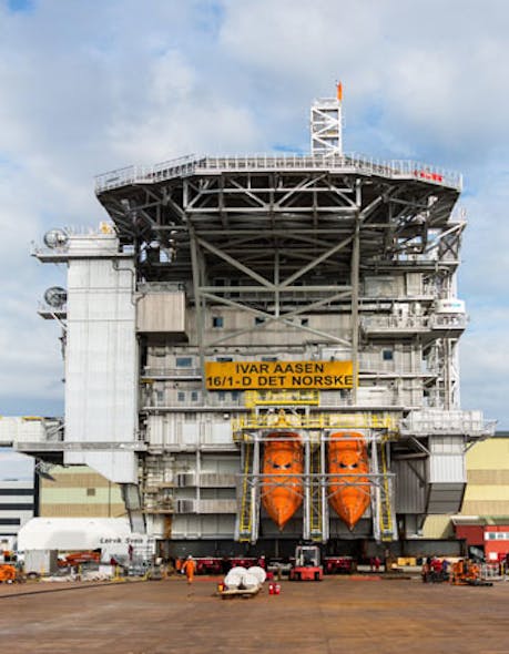 Ivar Aasen quarters ready for topsides integration | Offshore