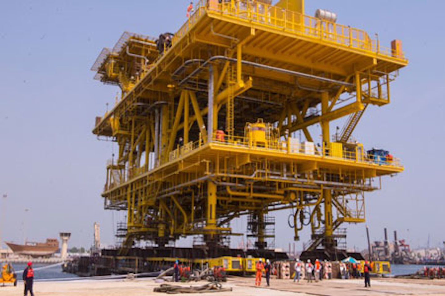Saudi teams deliver deck for latest tie-in platform | Offshore