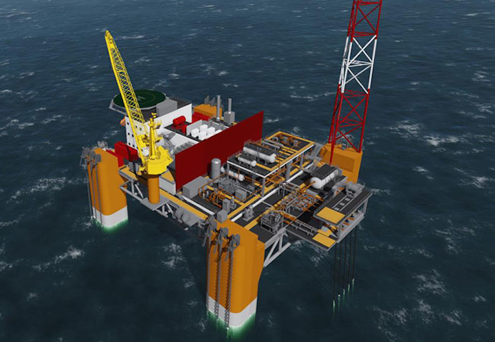 Aker unveils semisubmersible platform for marginal fields | Offshore