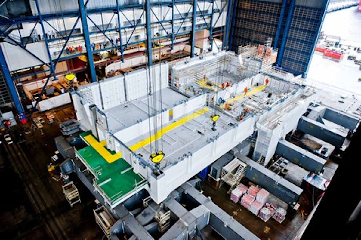 First Johan Sverdrup drilling deck section completed | Offshore