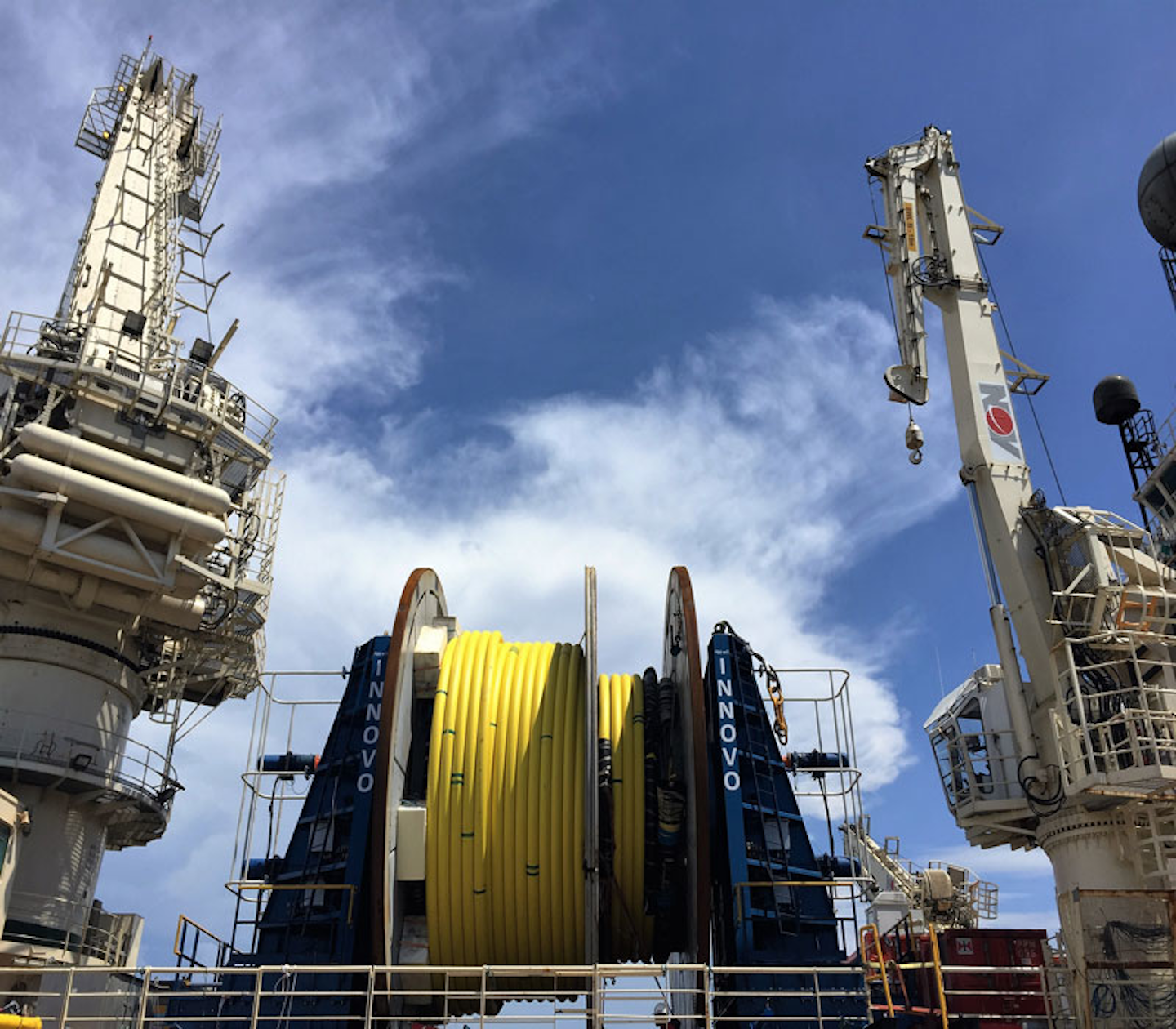 Reel drive adapted for offshore Trinidad umbilical | Offshore
