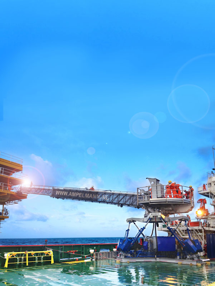Ampelmann offshore gangway adapted for smaller vessels | Offshore