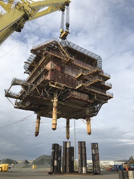 Boskalis brings defunct North Sea Leman platform to Great Yarmouth ...