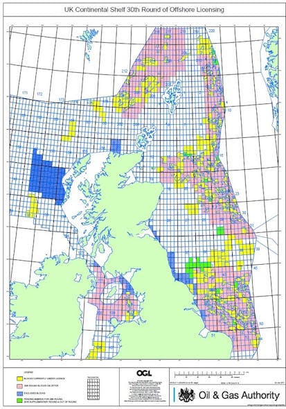 UK opens wide-ranging blocks under latest license round | Offshore