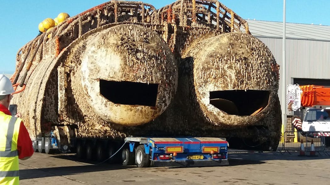 Decommissioned subsea equipment shipped to Aberdeen | Offshore