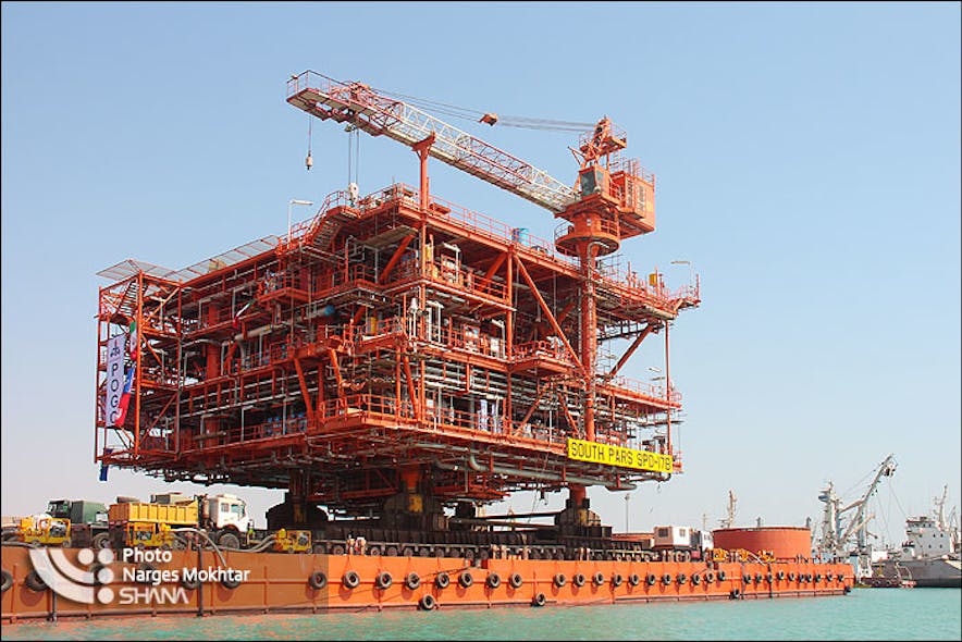 SADRA sets targets for South Pars platforms | Offshore