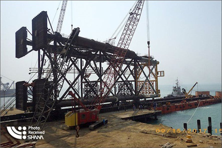 IOOC installs Forouzan platform jacket | Offshore