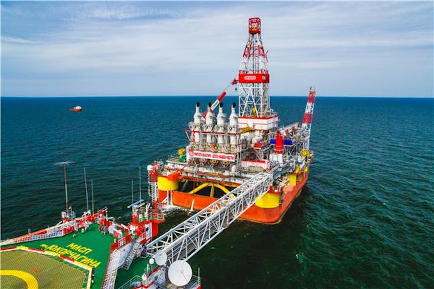 Drilling continues at Yury Korchagin in the Caspian Sea | Offshore