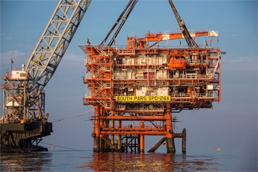 South Pars 24A platform in place offshore Iran | Offshore