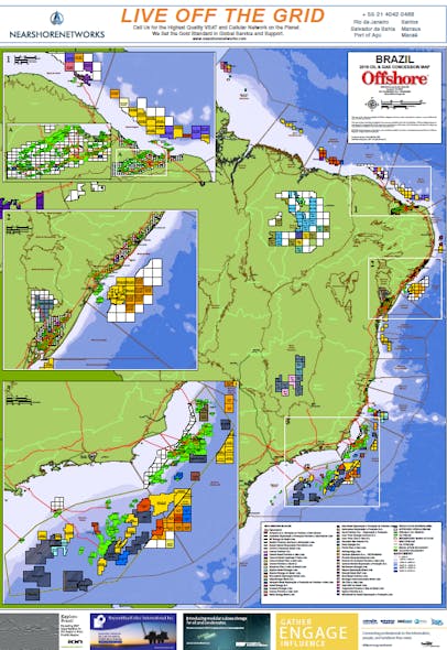 2019 Brazil Oil & Gas Concession Map | Offshore