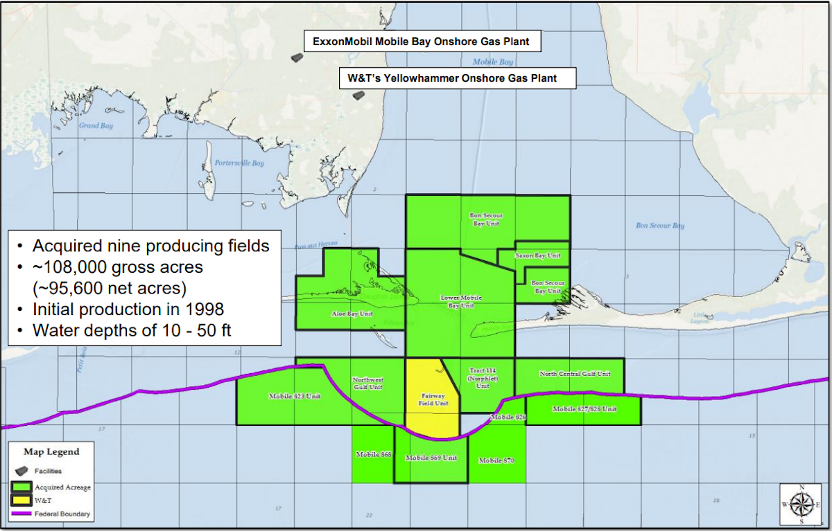 W&T completes acquisition of ExxonMobil’s Mobile Bay area assets | Offshore