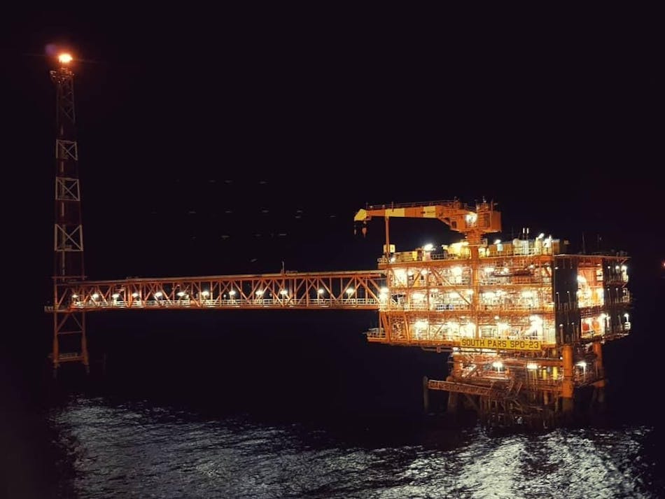 Third South Pars phases 22-24 platform goes onstream offshore Iran ...
