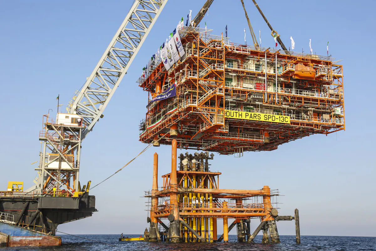 All Platforms In Place At South Pars Phase 13 Offshore Iran Offshore All Platforms In Place At South Pars Phase 13 Offshore Iran Offshore