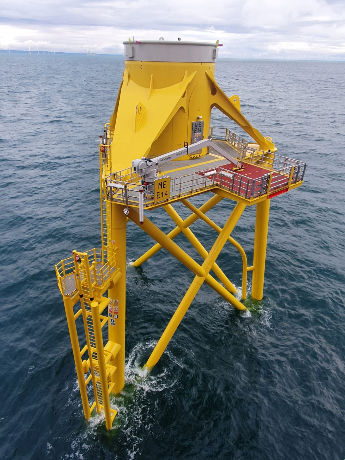 First Moray East offshore wind farm jacket installed offshore Scotland ... First Moray East offshore wind farm jacket installed offshore Scotland ...