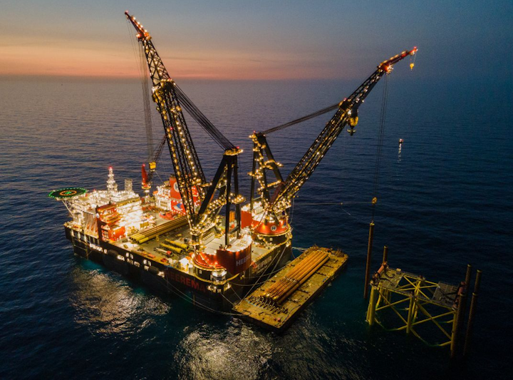 First replacement jackets in place at Danish North Sea Tyra field ...