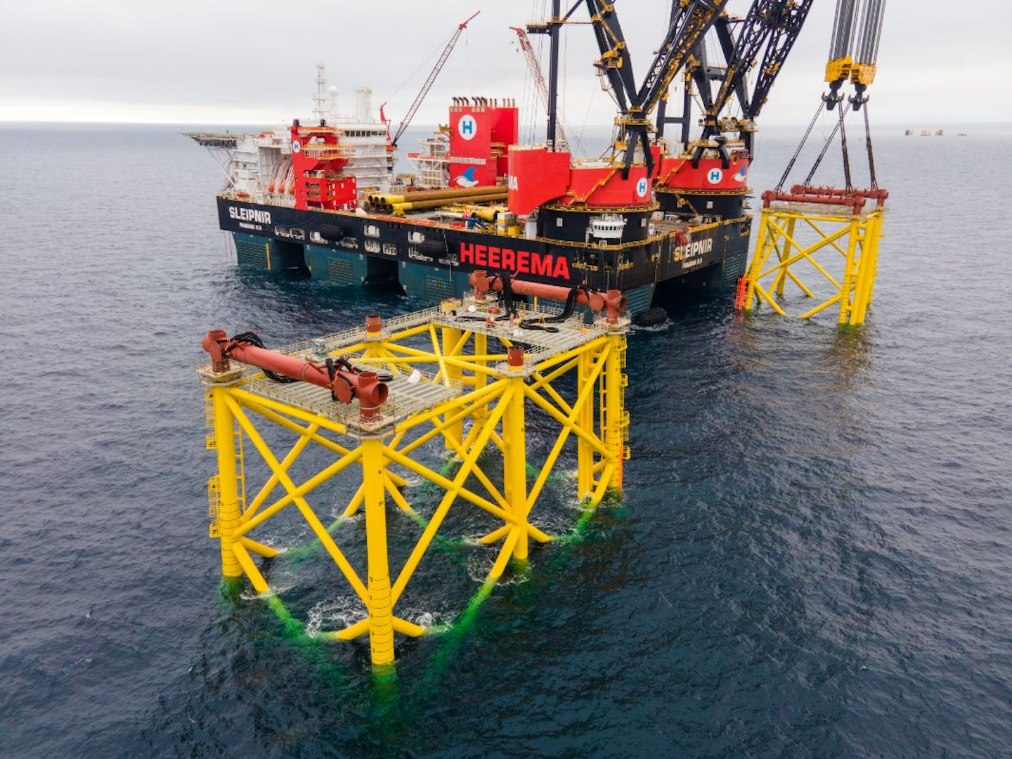 First replacement jackets in place at Danish North Sea Tyra field ...