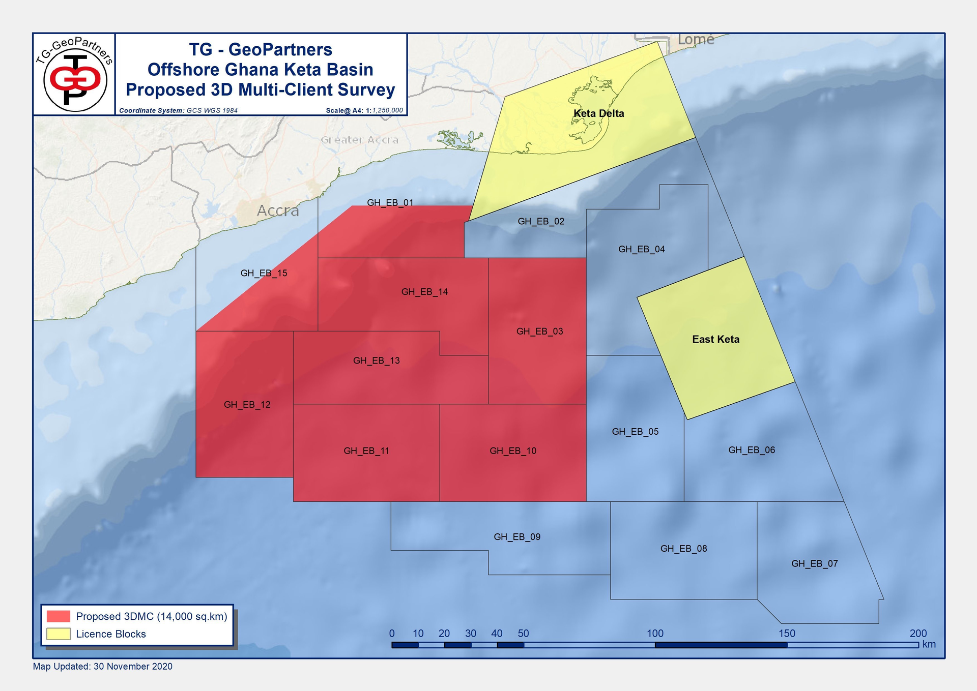 Ghana sanctions offshore Keta basin 3D multi-client seismic survey ...