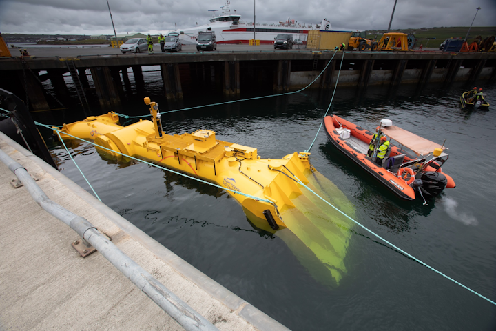 Wave energy prototype arrives at Orkney ahead of trials | Offshore