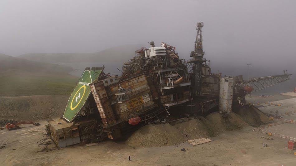 UK North Sea Ninian North platform undergoes controlled explosion at ...