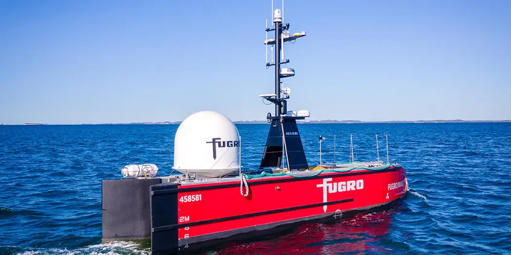 Remotely-operated Fugro USV inspects trunklines offshore Australia ...