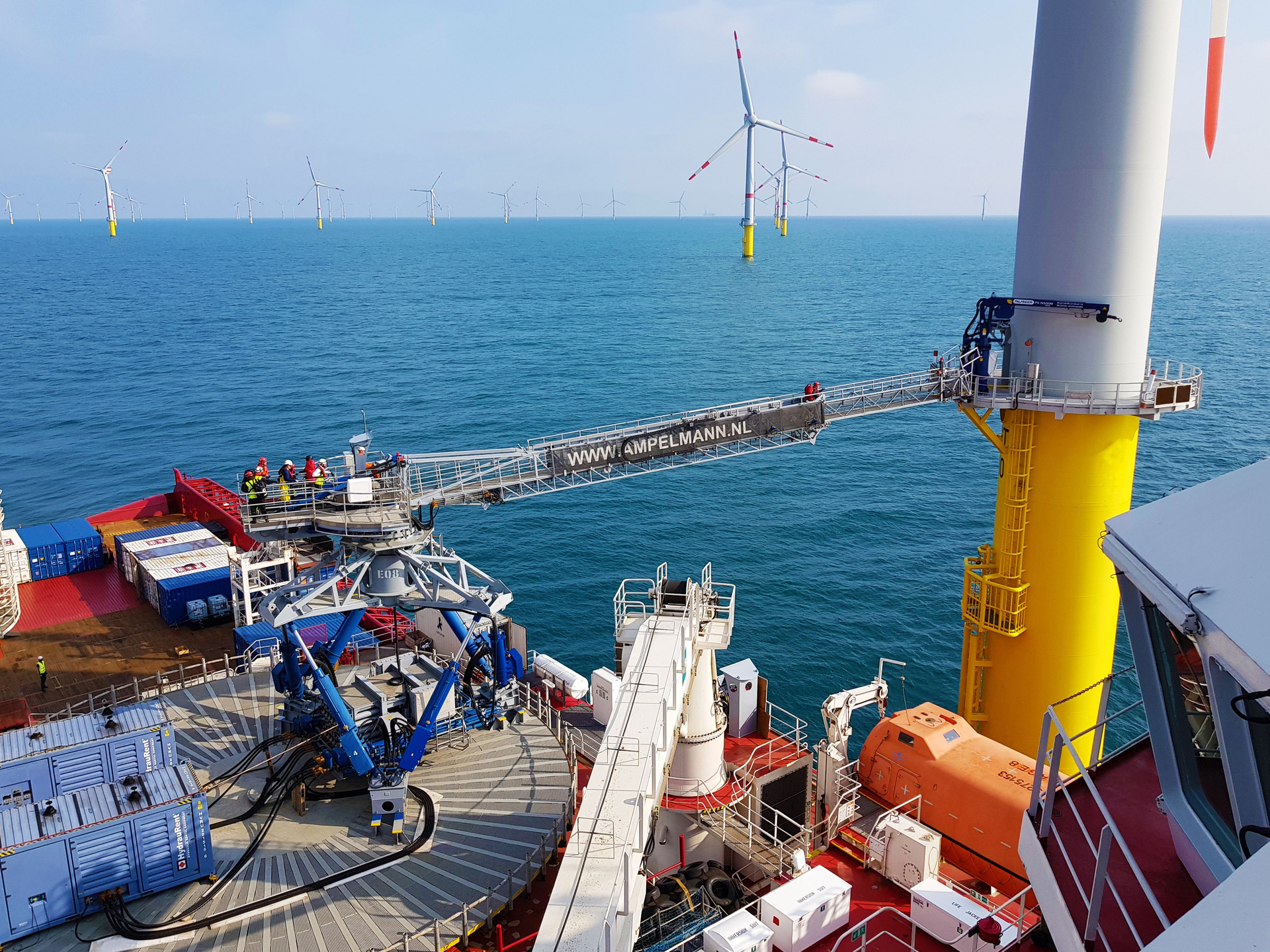 Ampelmann gangway systems in demand at wind farms offshore Europe ...