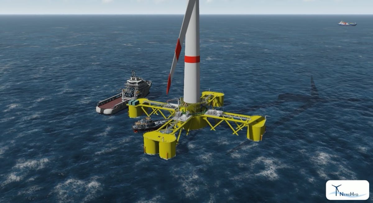 DORIS, Lhyfe pursuing floating wind turbine/green hydrogen development | Offshore