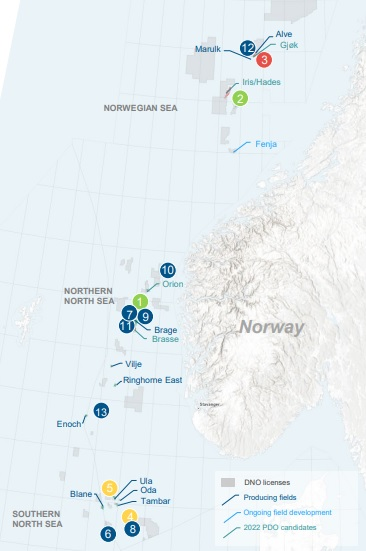 DNO drilling seven North Sea area prospects in 2022 | Offshore