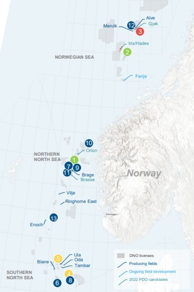 DNO drilling seven North Sea area prospects in 2022 | Offshore