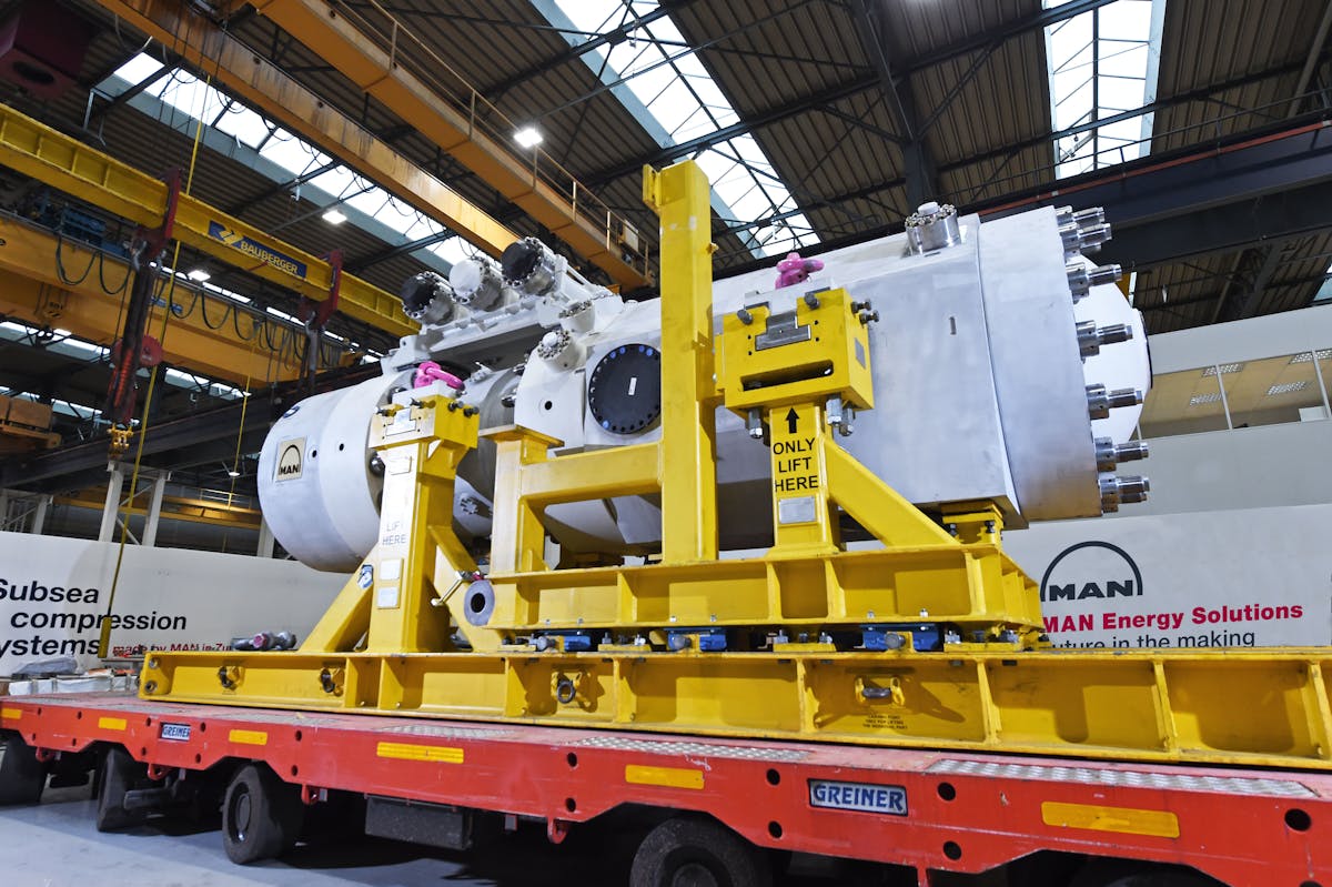 MAN to supply third subsea compressor for Åsgard offshore mid-Norway ...