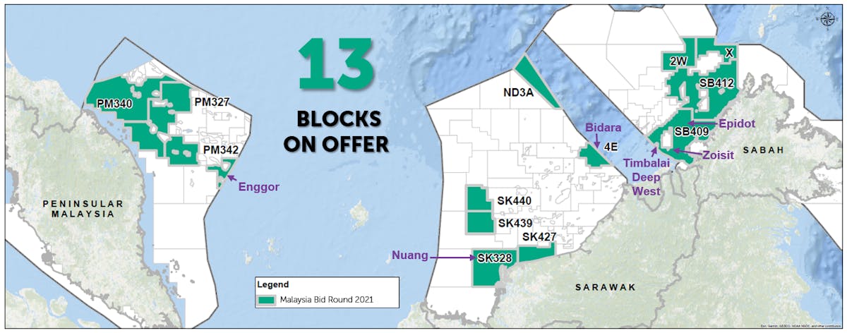 Petronas awards five offshore Malaysia blocks | Offshore