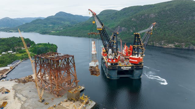 Sleipnir removes North Sea Brae structures for TAQA | Offshore