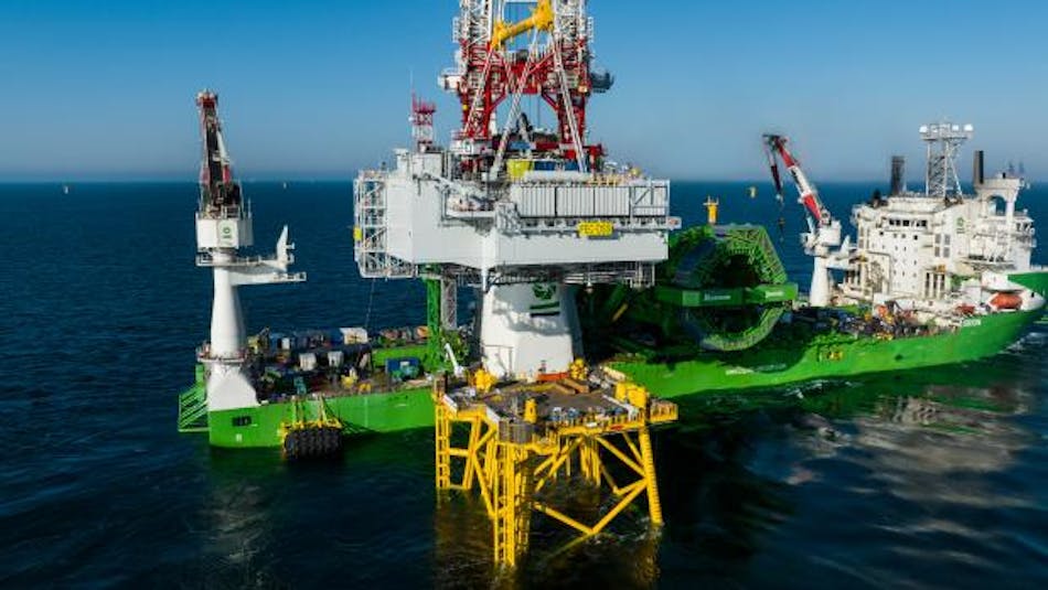 DEME Offshore's Orion vessel installs Fécamp substation | Offshore