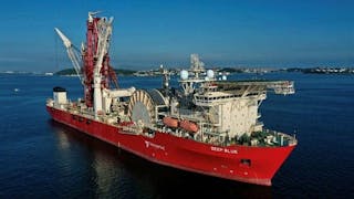 Pipelay vessel undergoes power refurbishment during Atlantic crossing ...