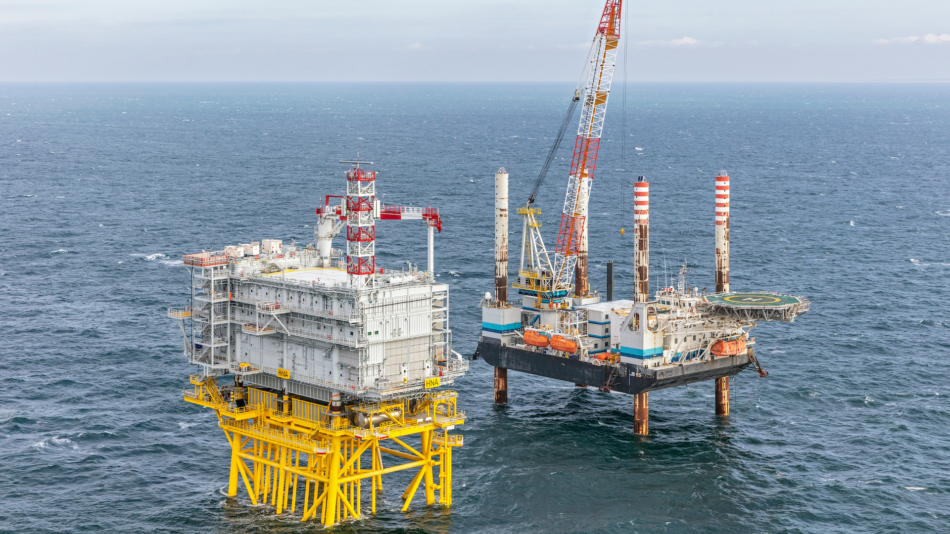 Hollandse Kust (north) transformer topsides installed in the North Sea ...