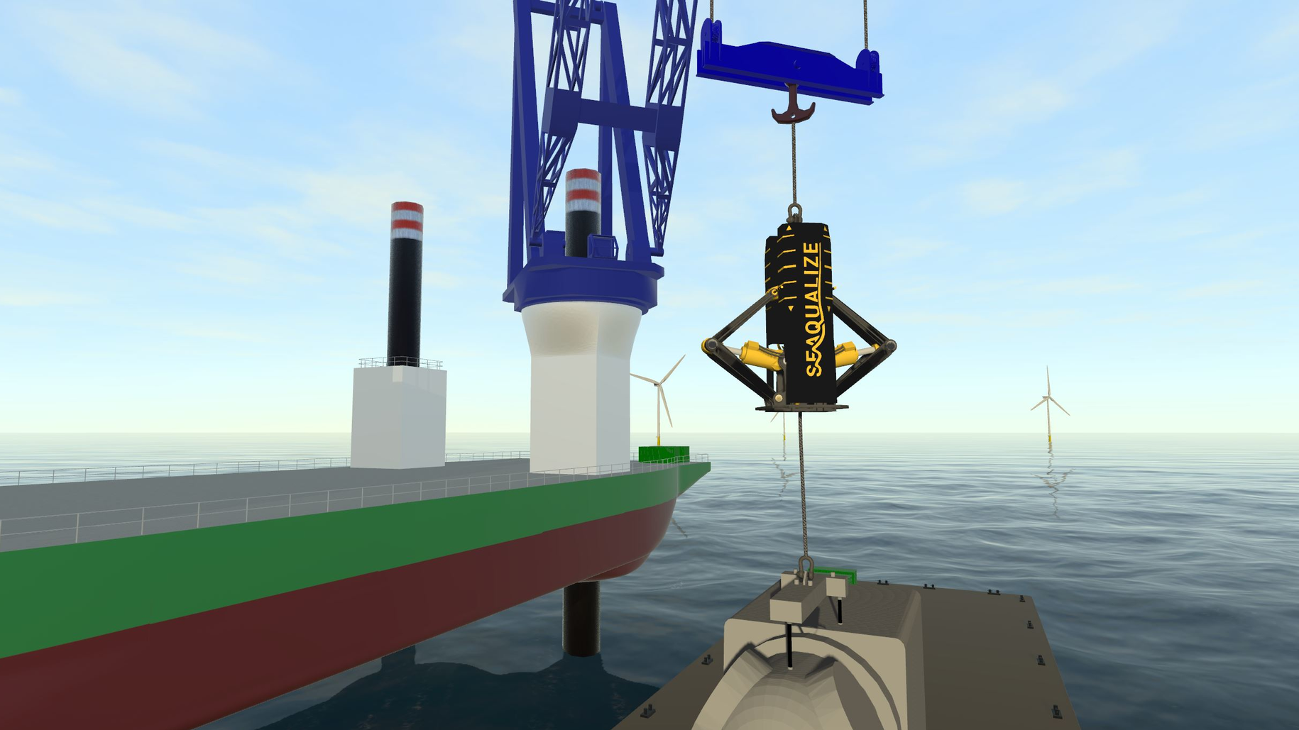 Heave compensator to lift turbine components for Vineyard Wind 1 ...