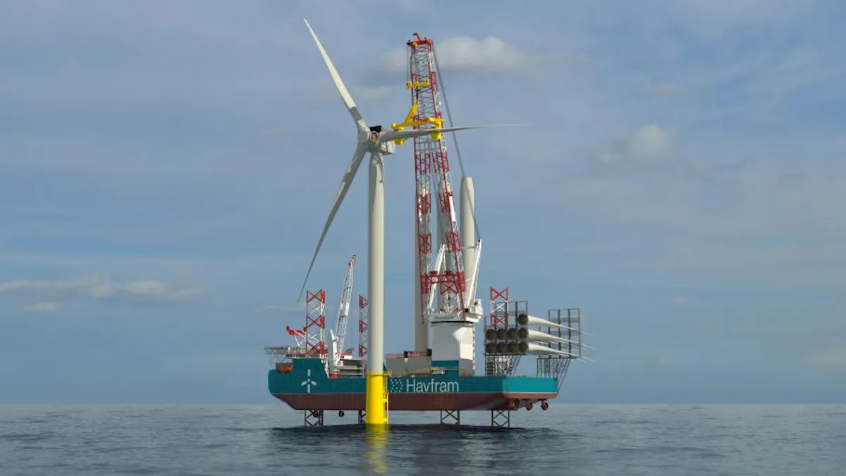 Havfram orders fully electric crane for wind turbine vessel | Offshore